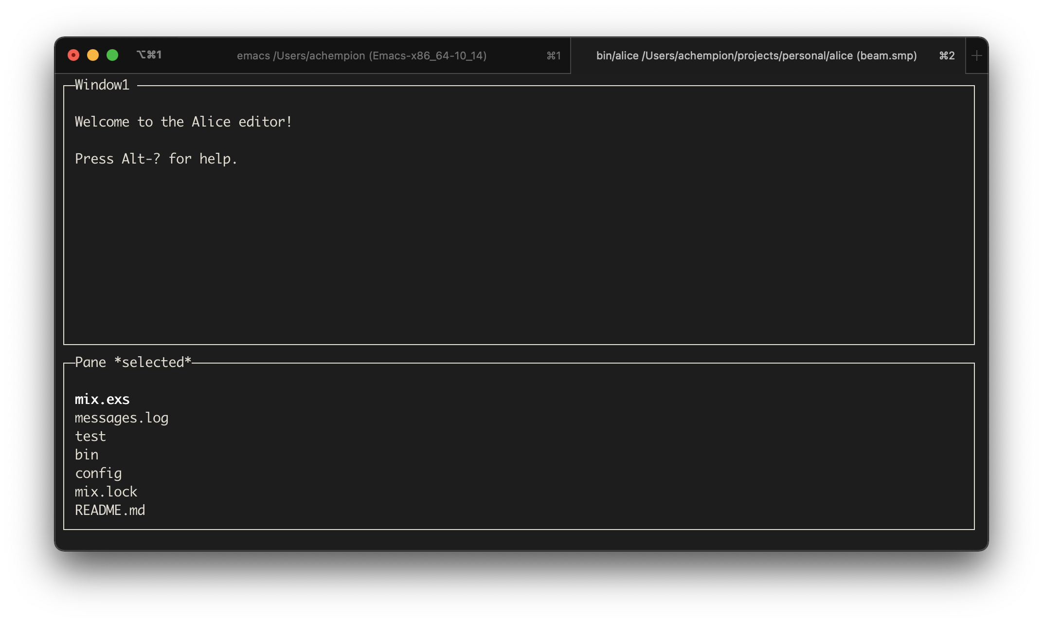GitHub - achempion/alice: Text editor